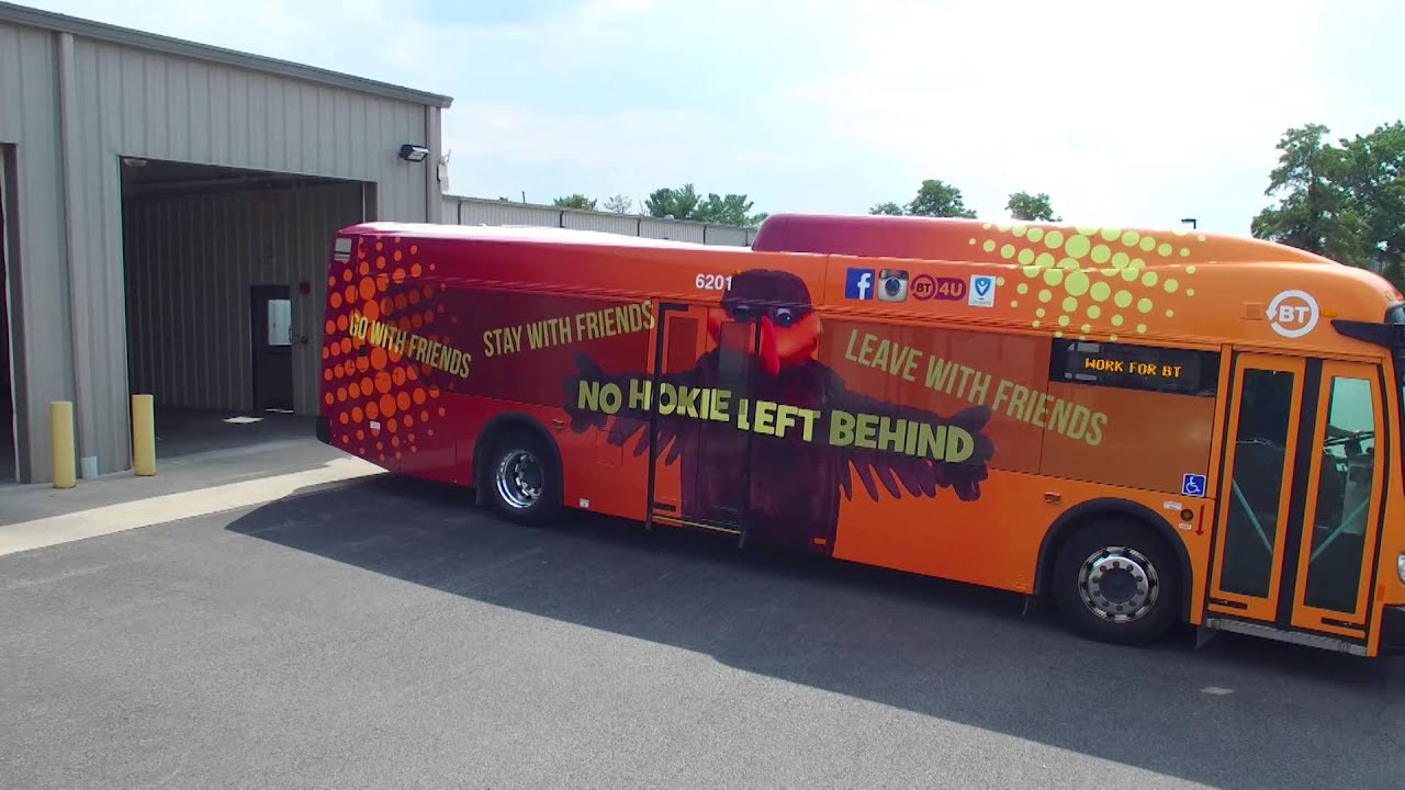 No Hokie Left Behind Bus Wrapping - YouTube