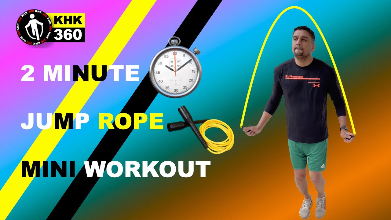 2 MINUTES JUMP ROPE WORKOUT - BEGINNER SLOW STEADY - ENJOY YOUR JUMP ...
