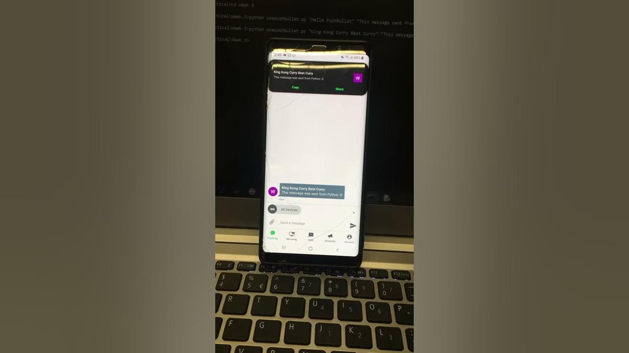 Python Projects | 1.1 - PushBullet - YouTube
