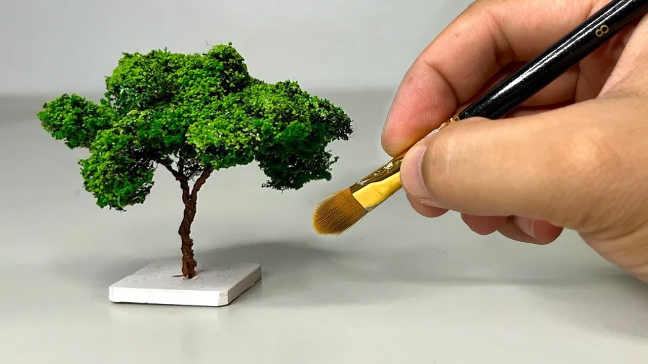 How to Build a Realistic Tree : Step-by-step Tutorial | Miniature ASMR ...