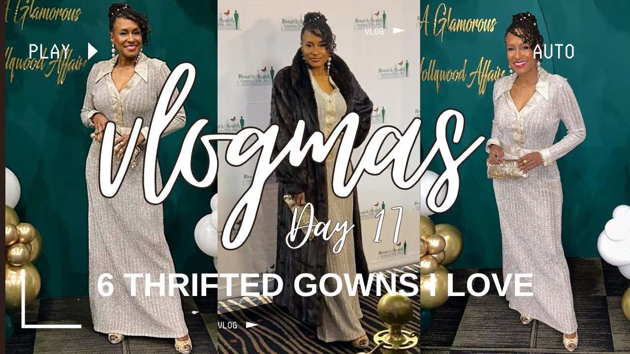 6 of my favorite thrifted formal gowns | Attending a holiday gala ...