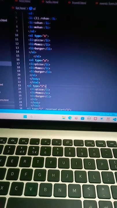 html basics part 2 #html #viral - YouTube