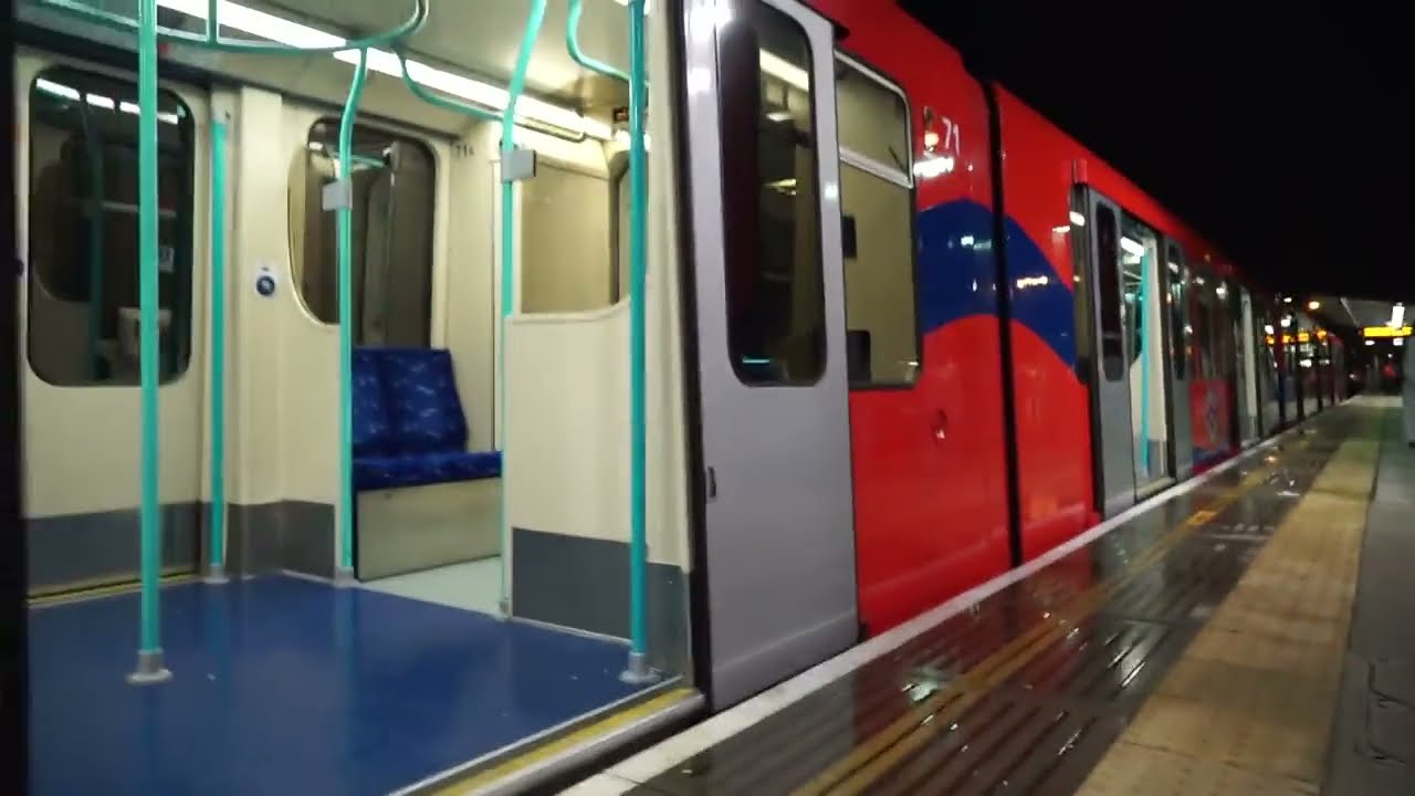 DLR in Reverse at Night - YouTube