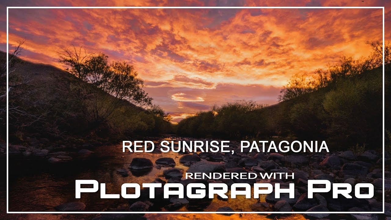 Red Sunrise in Patagonia | Plotagraph Pro - YouTube