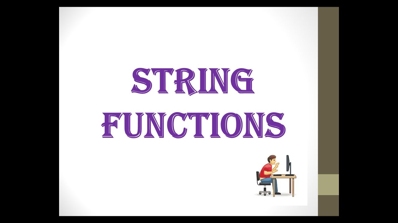 string functions - YouTube