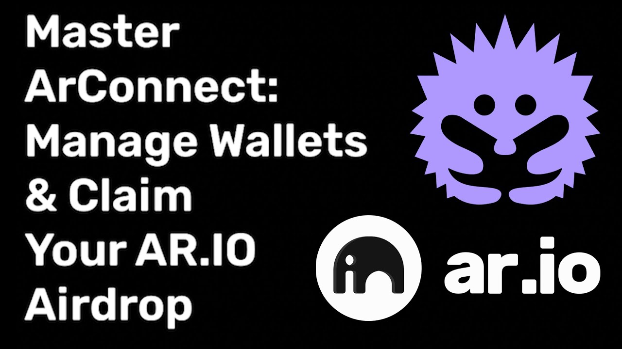 Manage Arweave Wallets & Claim your $ARIO Airdrop with ArConnect - YouTube
