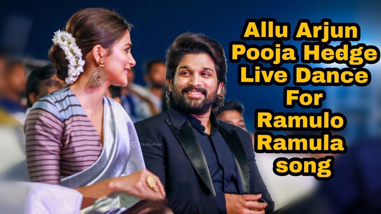 Allu Arjun Pooja Hedge Live Dance Performance For Ramulo Ramula Song ...
