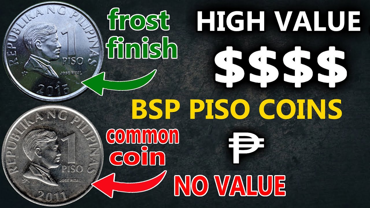 High Value Piso Coins Frost Finish 1 Piso Magnetic Composition plated ...