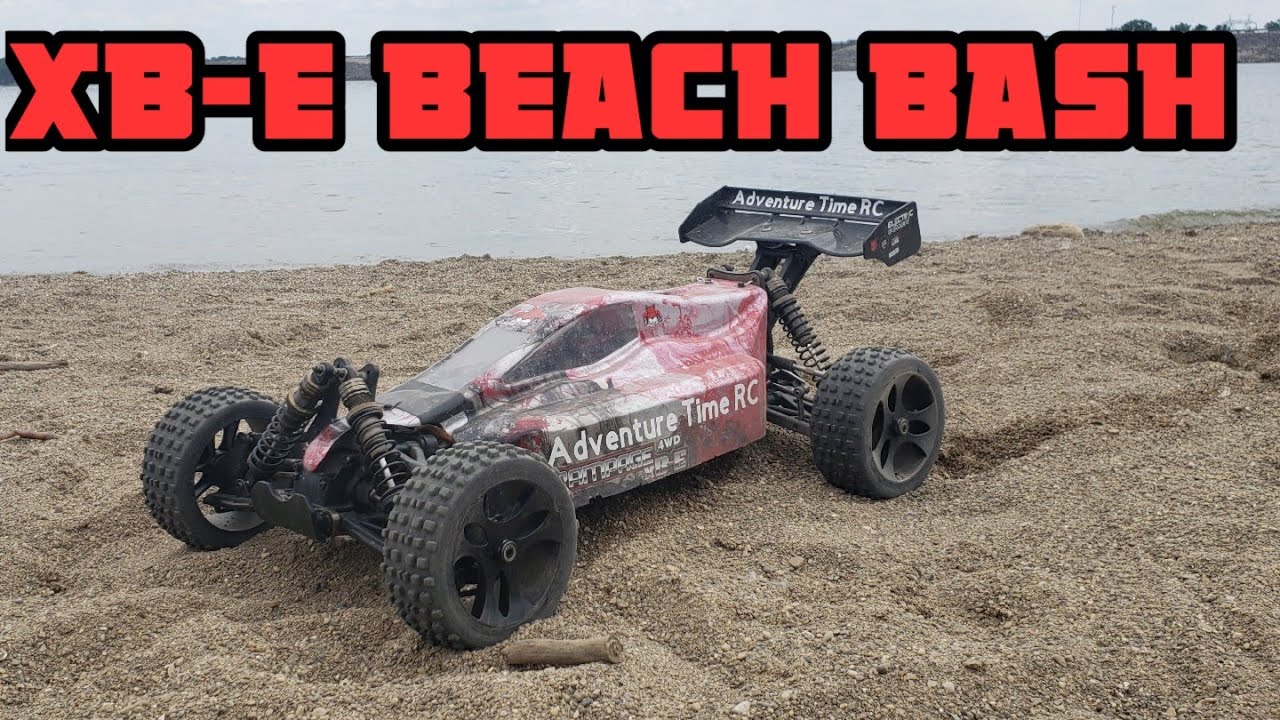 Redcat Rampage XB-E beach bash - YouTube