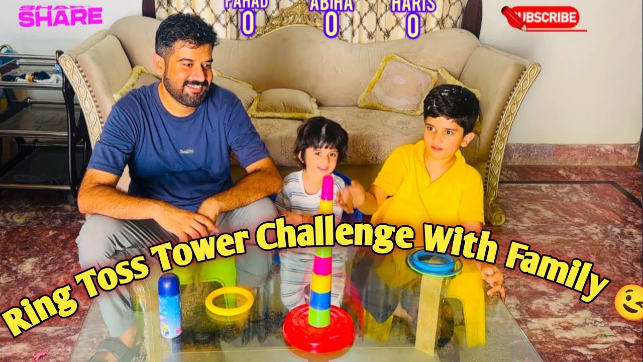 Ring Toss Tower Challenge 🎯 | Fun Game | Exciting Shots - YouTube