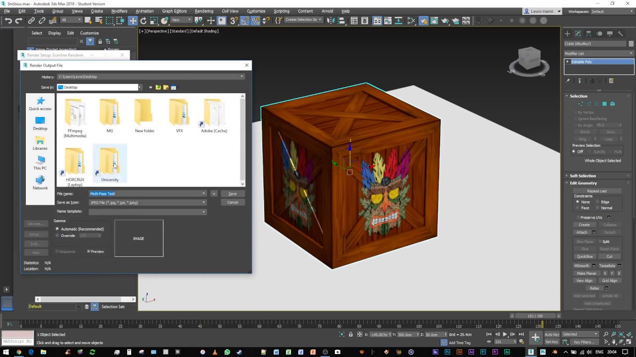 3Ds Max - How to render out as OpenEXR (.exr) - YouTube