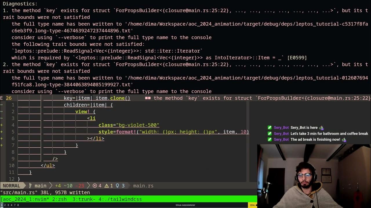 Leptos arc ep 4 - YouTube