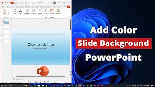 How to Add Solid Color on Slide Background on Microsoft PowerPoint
