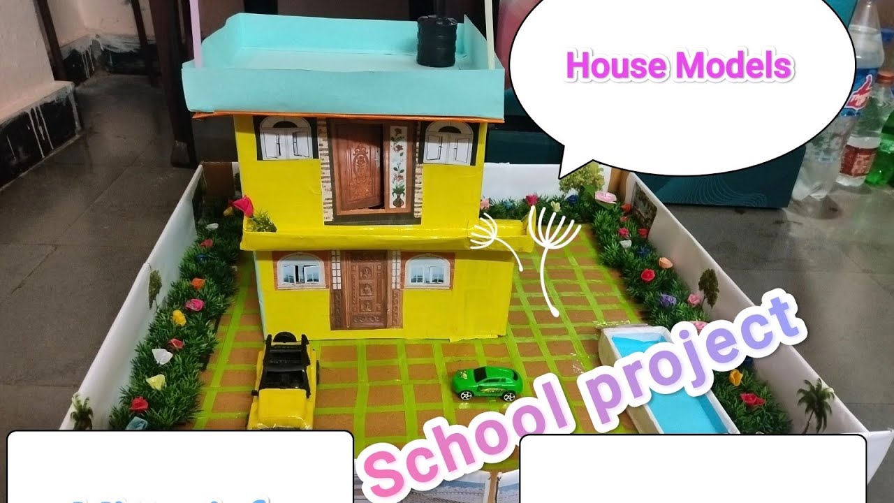 How to make House for school project | House Models for school project ...