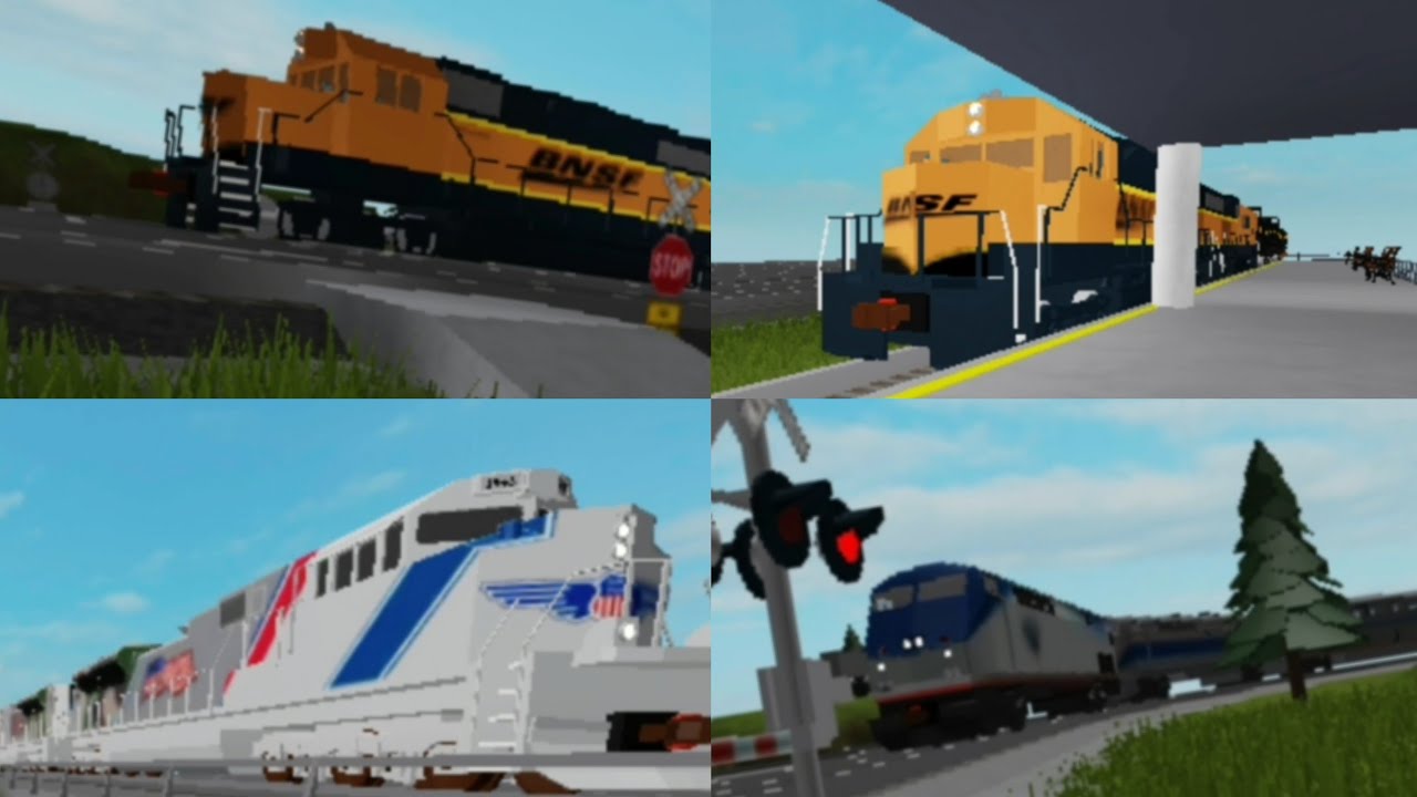 TRAIN COMPILATION (train simulator beta)#roblox - YouTube