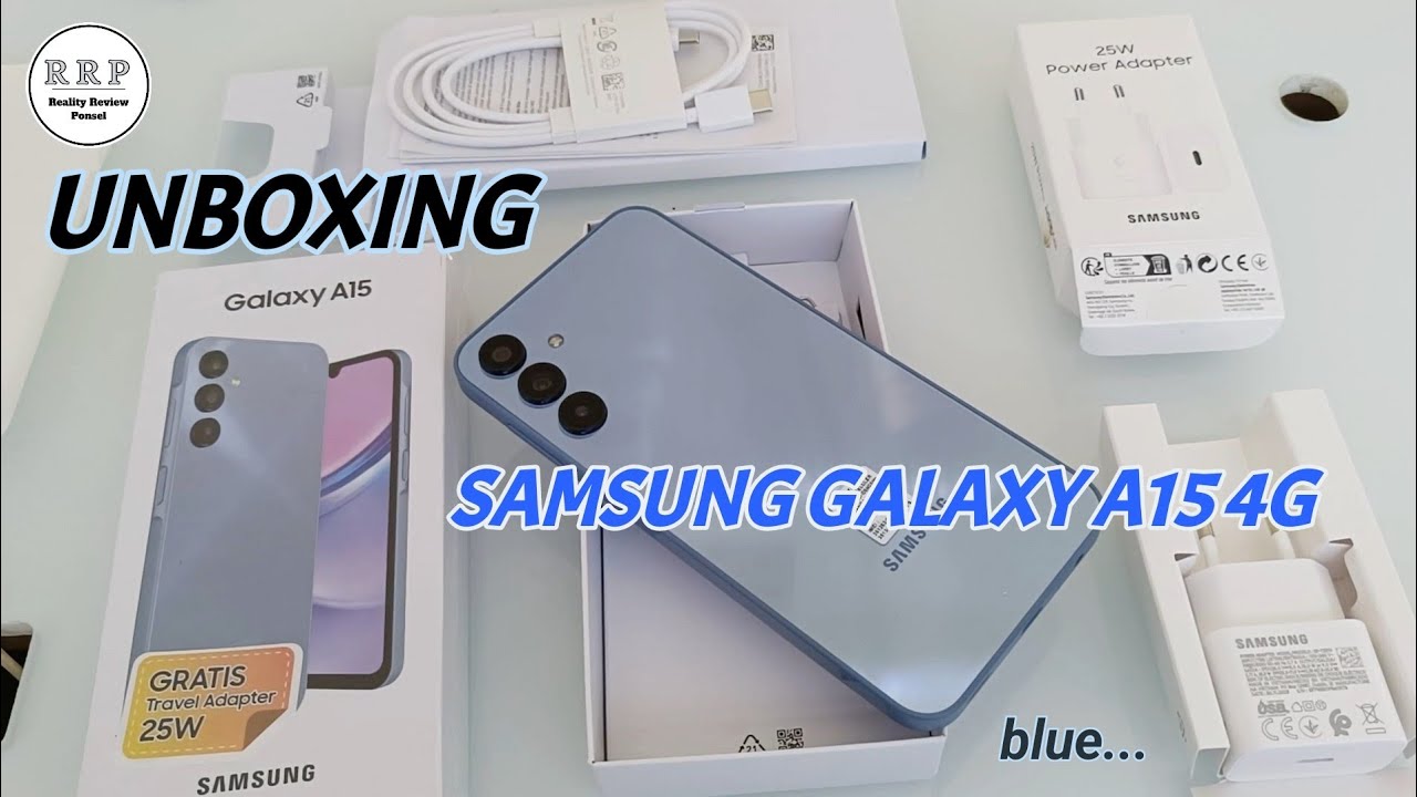 Unboxing Samsung Galaxy A15 4G Blue - YouTube