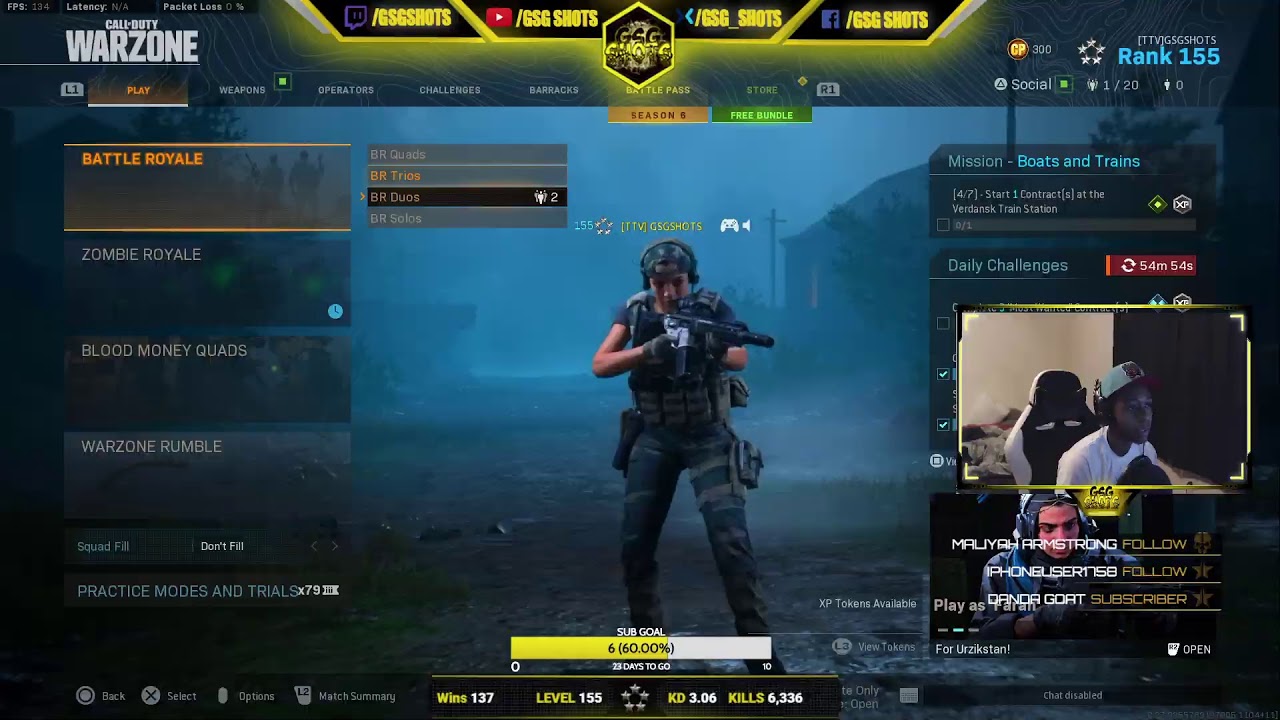 COD MODERN WARFARE WARZONE SOLOS LIVE - YouTube