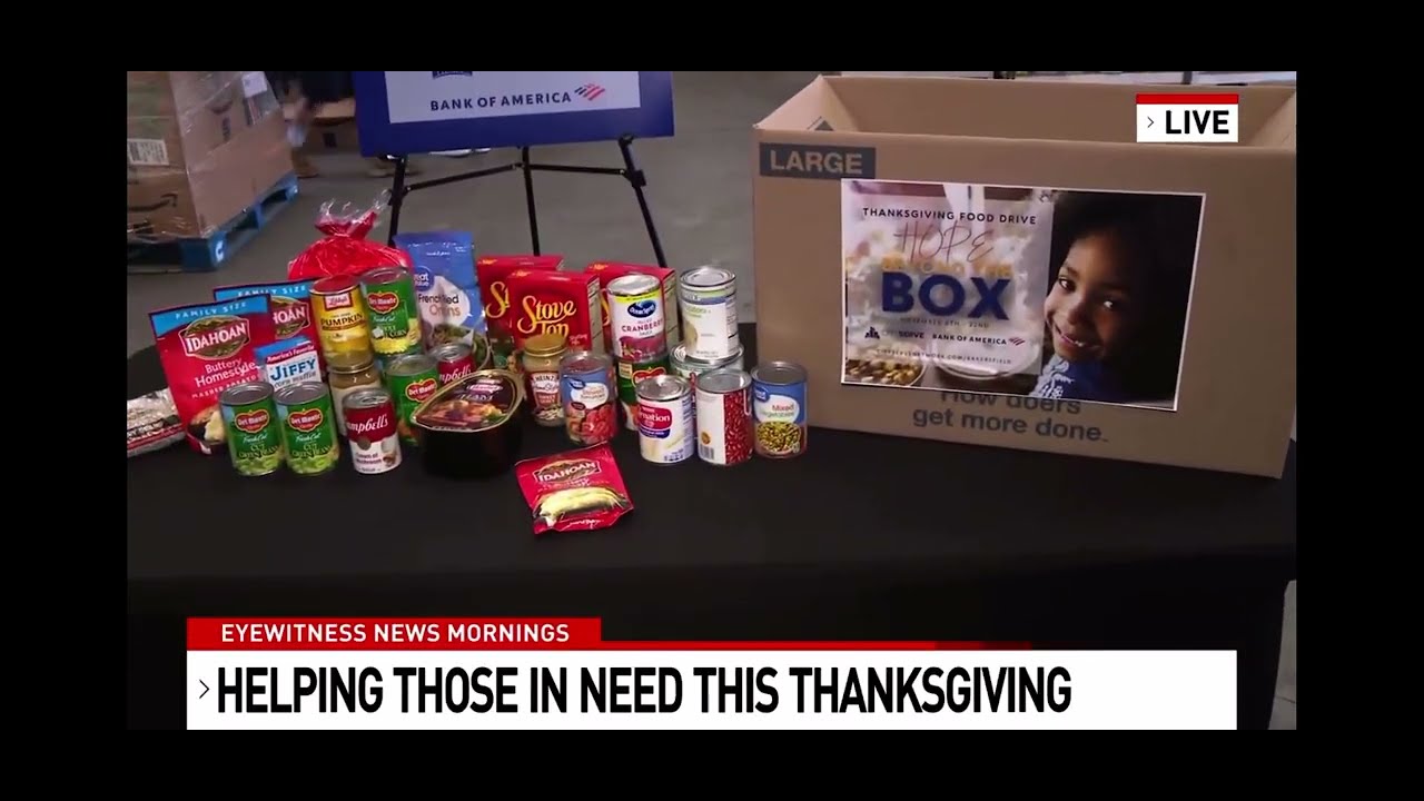 Hope Beyond the Box Thanksgiving Food Drive KBAK Cherese Grell Nov 15 ...