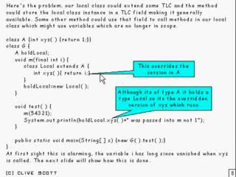 Java Tutorial 22 03 Local classes - YouTube