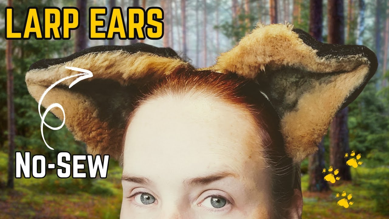 Easy NO-SEW Faux Fur Animal Ear Tutorial - YouTube