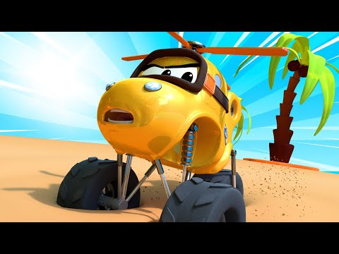 Monster Town - Yangın Acil Durum - Canavar Kamyonlar 🚓 🚒 Çocuklar için çizgi filmler