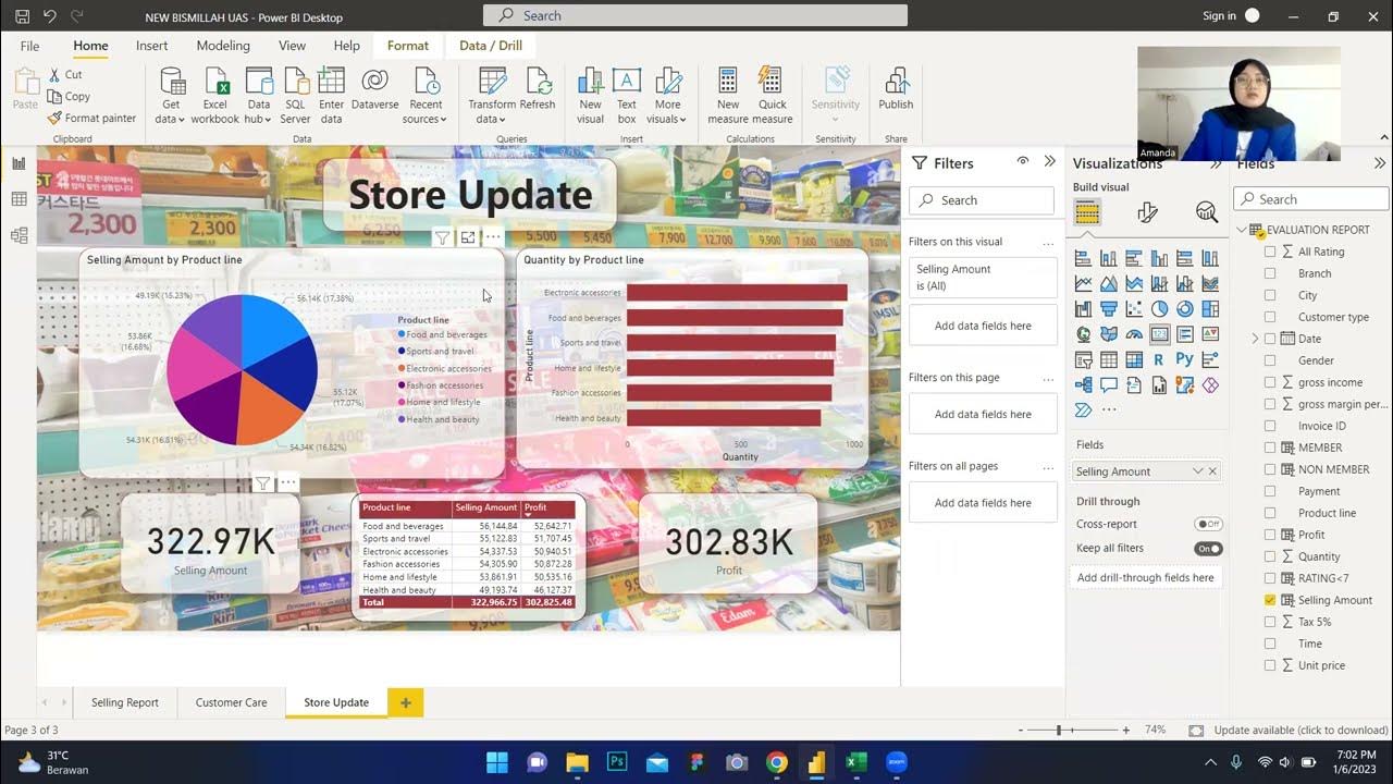 VISUALISASI DATA MENGGUNAKAN POWER BI - AMANDA - YouTube