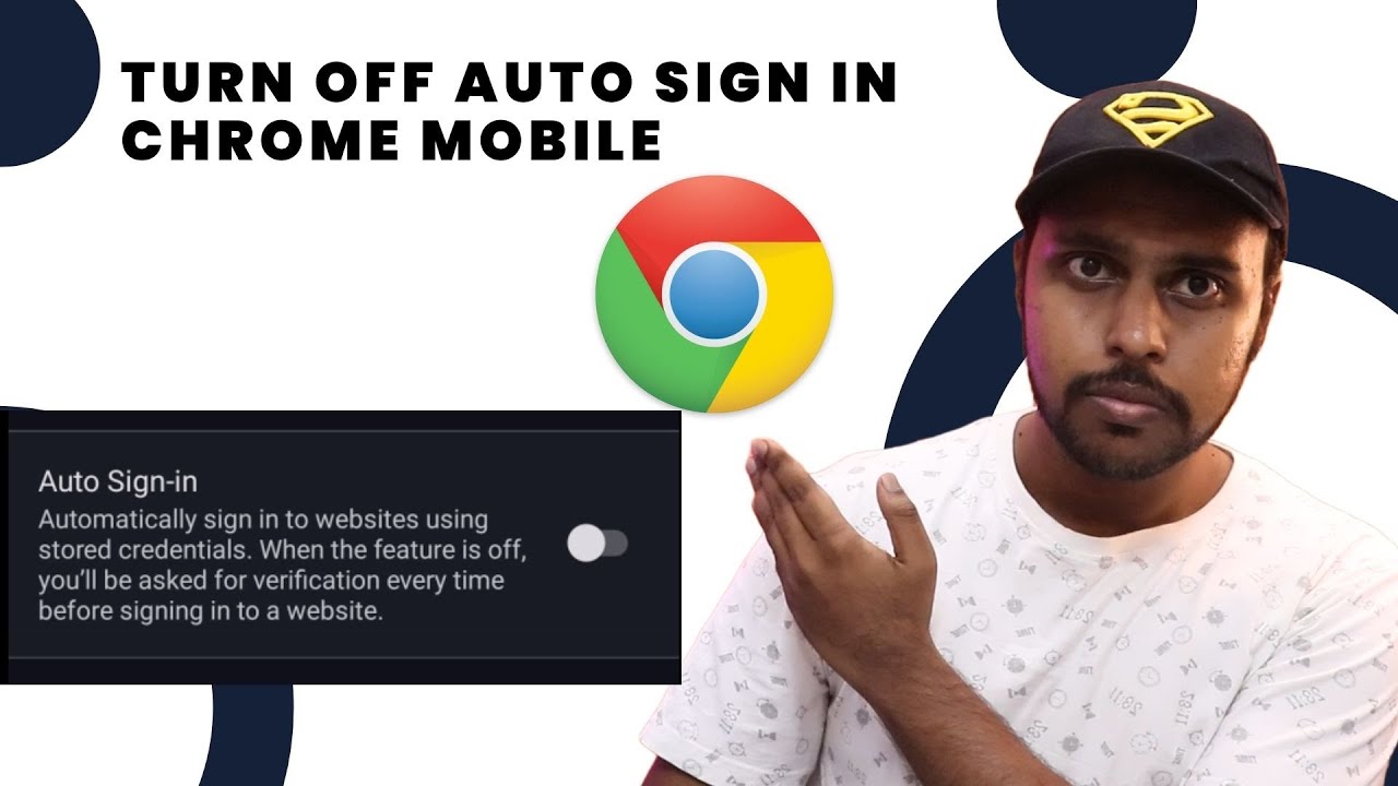 Turn off auto sign in chrome mobile - YouTube
