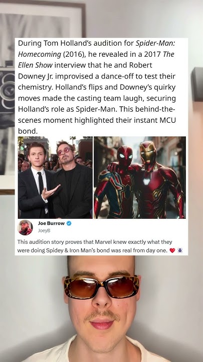 Tom Holland’s Spider-Man Audition Dance with Robert Downey Jr. - YouTube