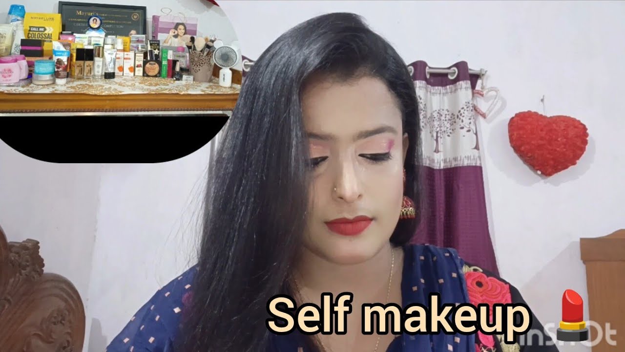 Self makeup tutorial 💄 - YouTube