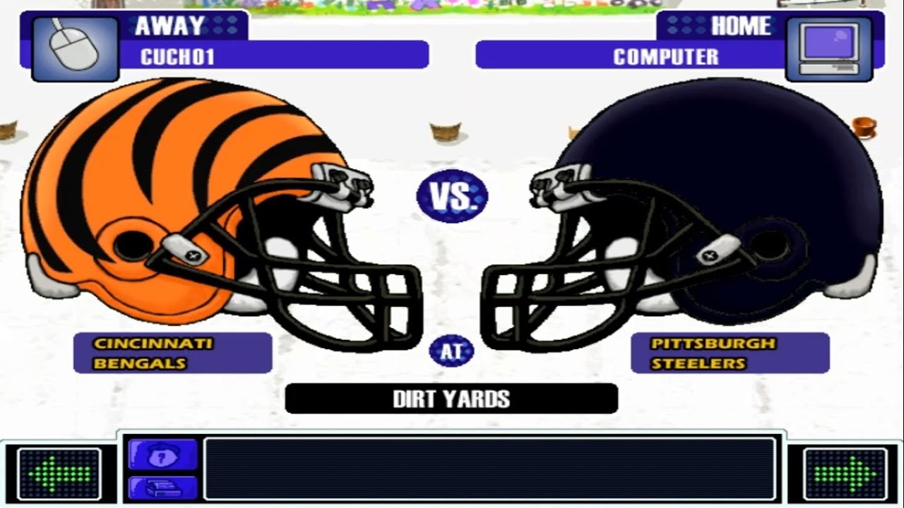 Backyard Football 2002 | S1 | GAME 14 | BENGALS @ STEELERS - YouTube