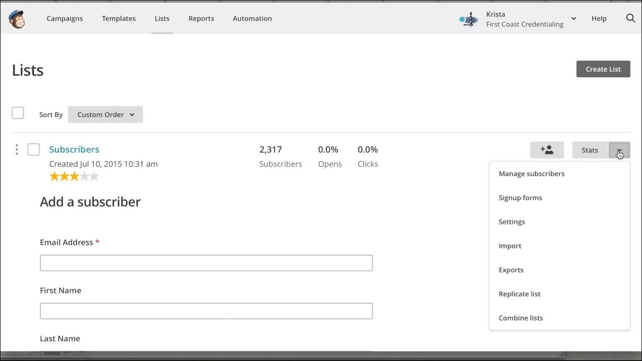 How to add emails to Mailchimp - YouTube