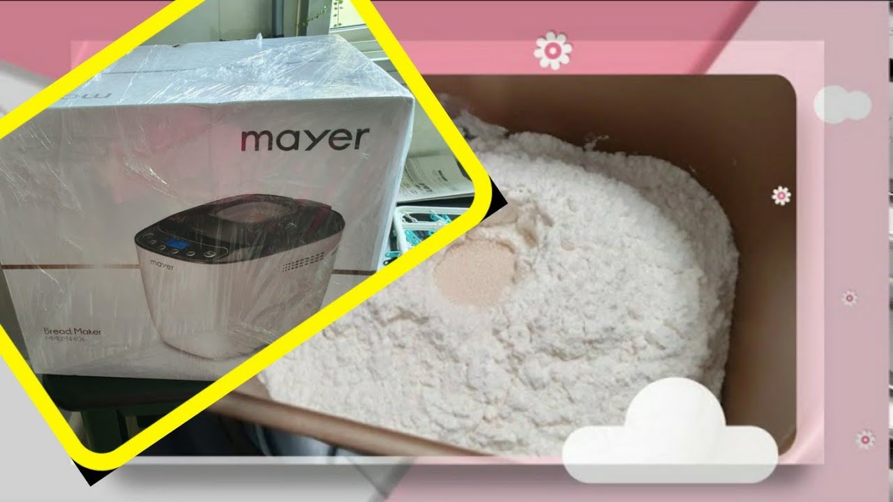 Mayer Bread Maker MBM4406 unboxing and first try - YouTube
