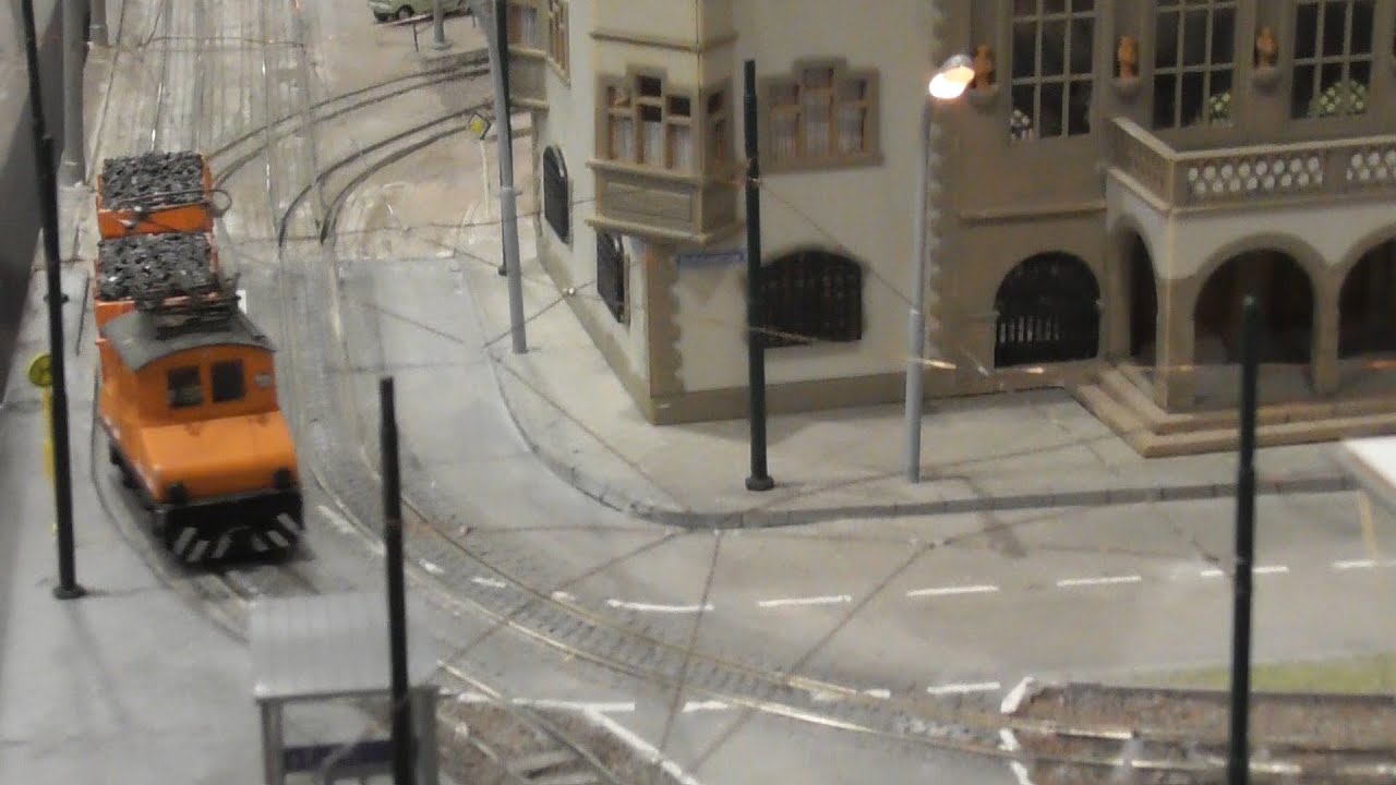 Modelspoor H0 Tram van Municipal Railway bij Eurospoor 2021 in Utrecht ...