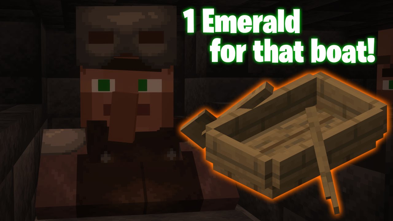 how to Move Villagers with Boats like a Pro - YouTube