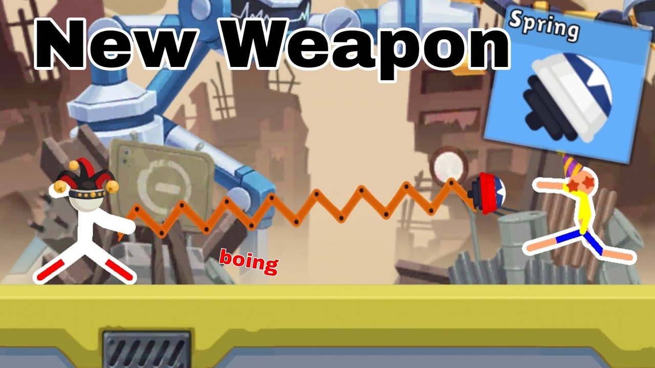 New weapon, the spring! | Supreme Duelist Stickman New Update - YouTube