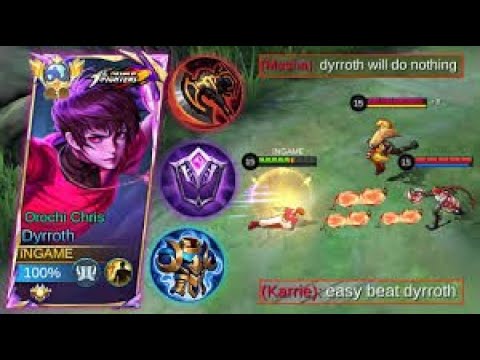 Dyrroth best build 2024 - dyrroth one hit build is insane II ...