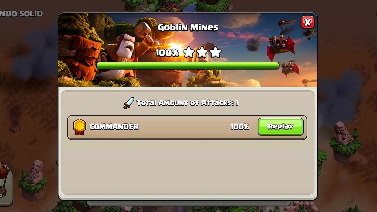 Using 1 Raid Destroyed Goblin Mines | Capital Raid | Clash of clans ...