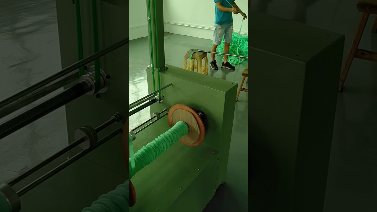 large spool winder for ribbons ,rolling machine , elastic reel winder ...