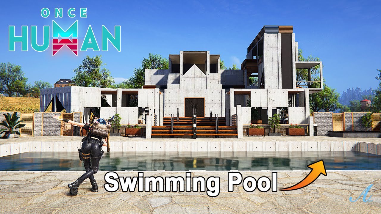 Once Human - Modern Swimming Pool House - YouTube