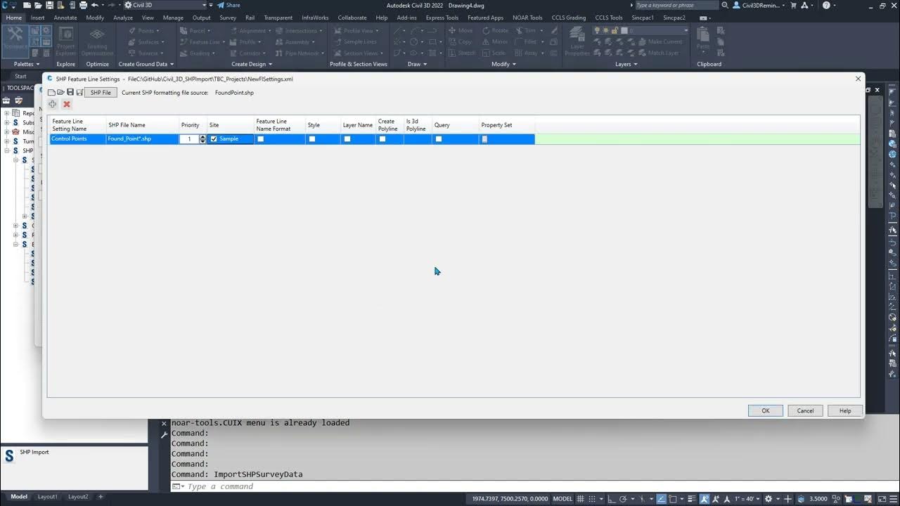 SHP Import Utilities Import Settings - YouTube