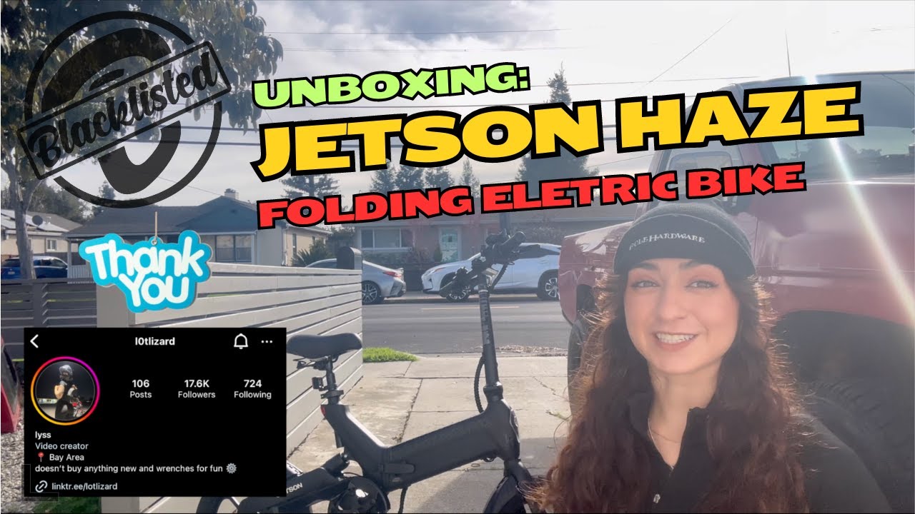 Unboxing: Jetson Haze Folding Electric Bike | Featuring: l0tlizard - YouTube