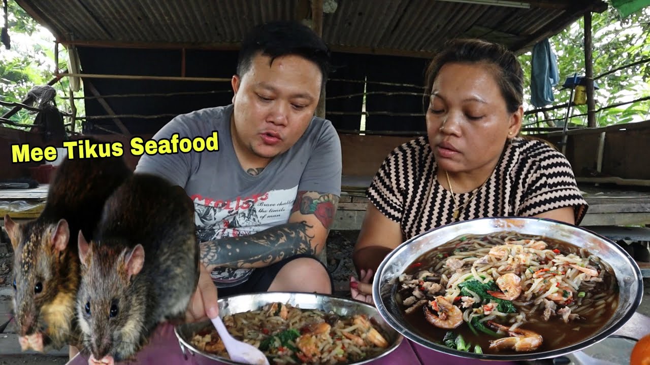 Resepi Mee Tikus Seafood Masak Dalam Buluh // Masakan Kampung Borneo ...