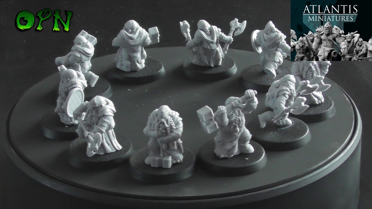 ATLANTIS MINIATURES DWARFS - YouTube