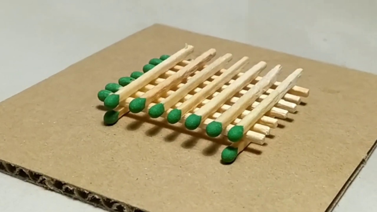 How to make Matchstick Cube without Glue 2020 | Let's see experiments ...