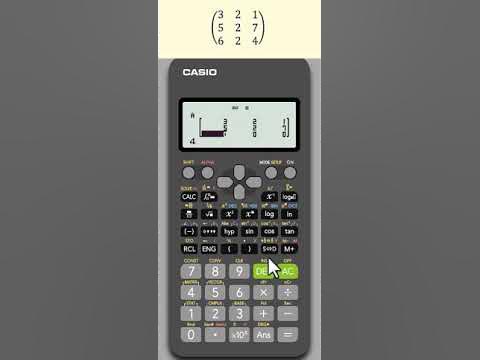 Finding the determinant of a 3x3 matrix with calculator - YouTube