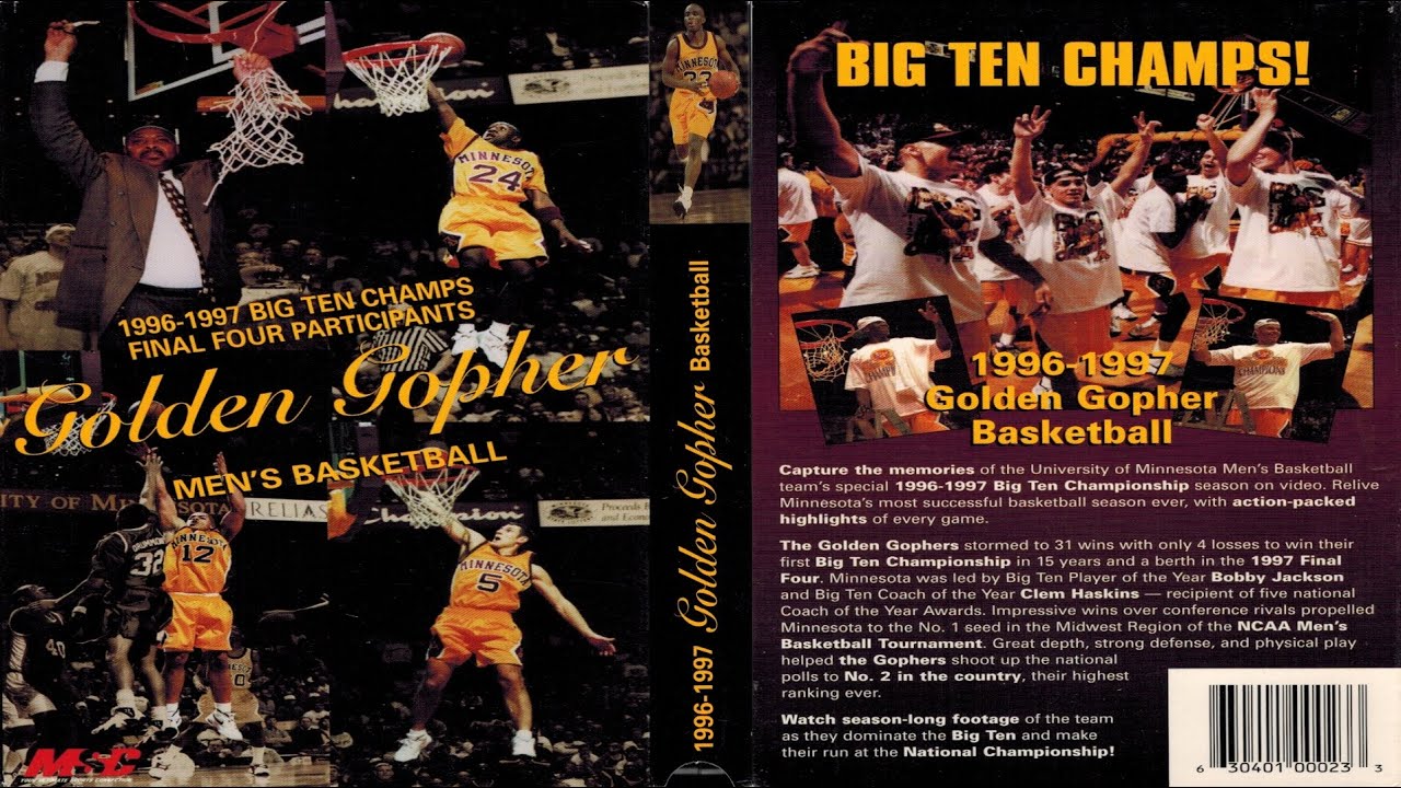 Minnesota Golden Gophers Basketball: 1996-1997 Team Video - Clem ...