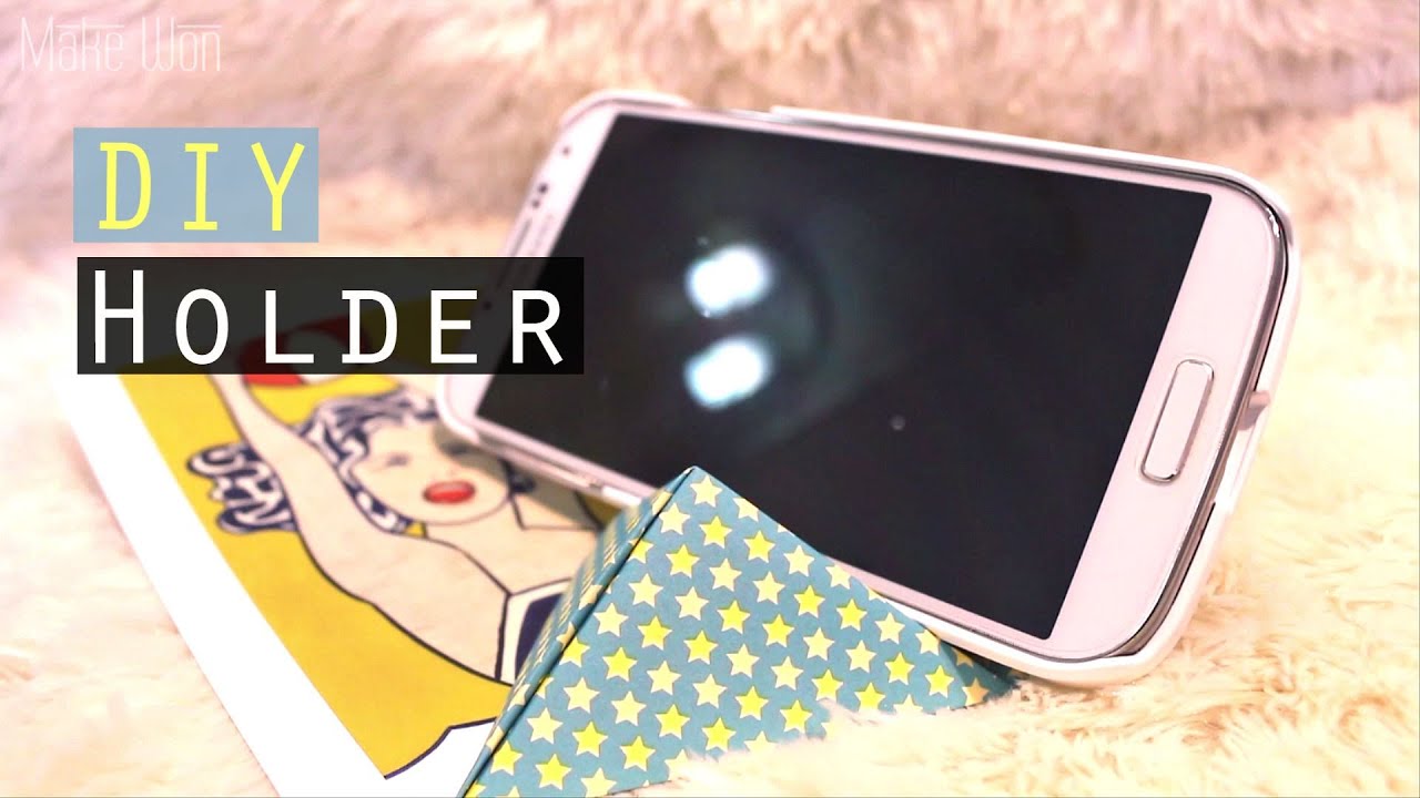 DIY Crafts: Origami Smartphone/Card/Photo Holder - MakeWon - YouTube