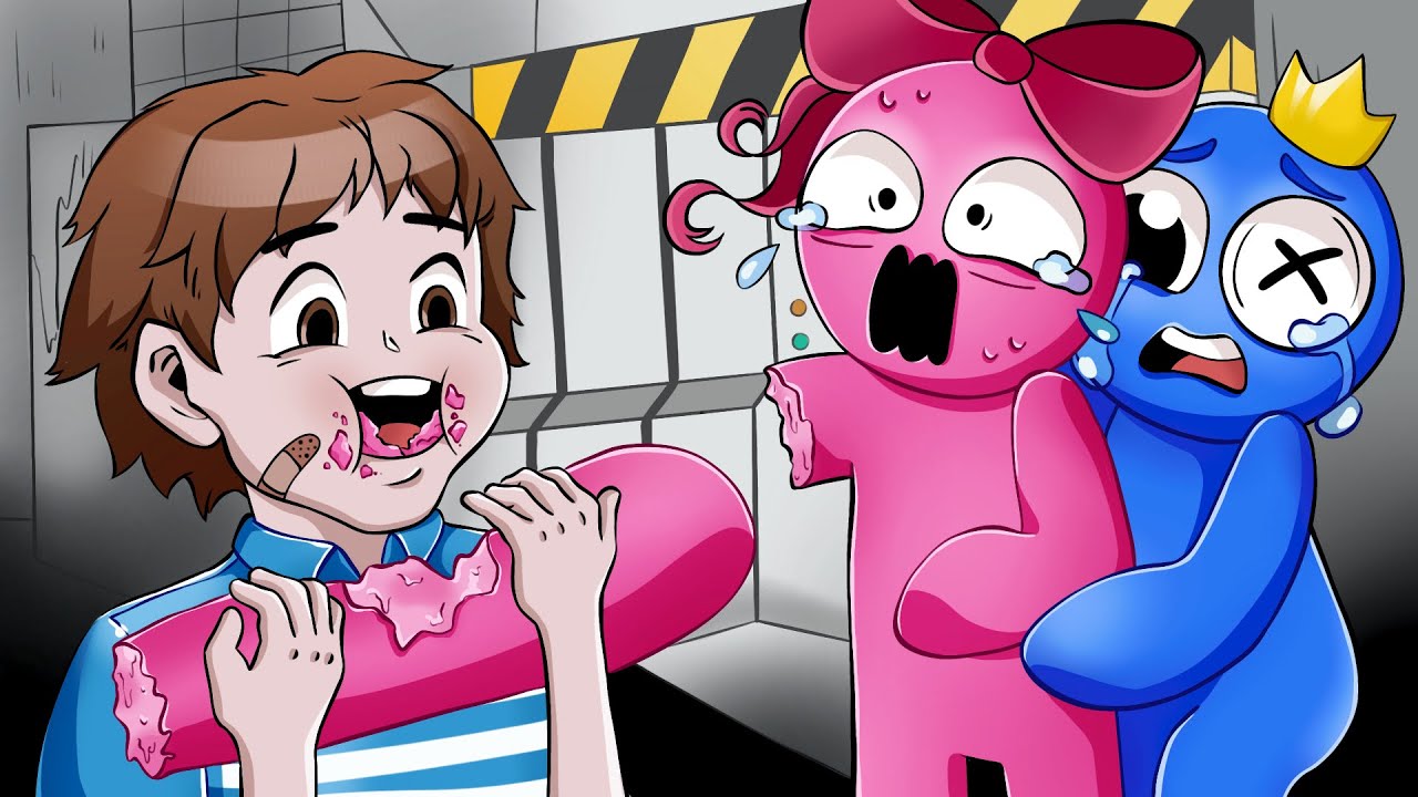 Delicious Pink & Blue -Rainbow Friends Animation - YouTube