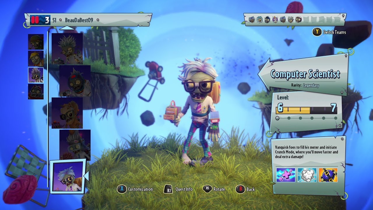 COMPUTER SCIENTIST Gameplay Plants vs Zombies GW2 - YouTube