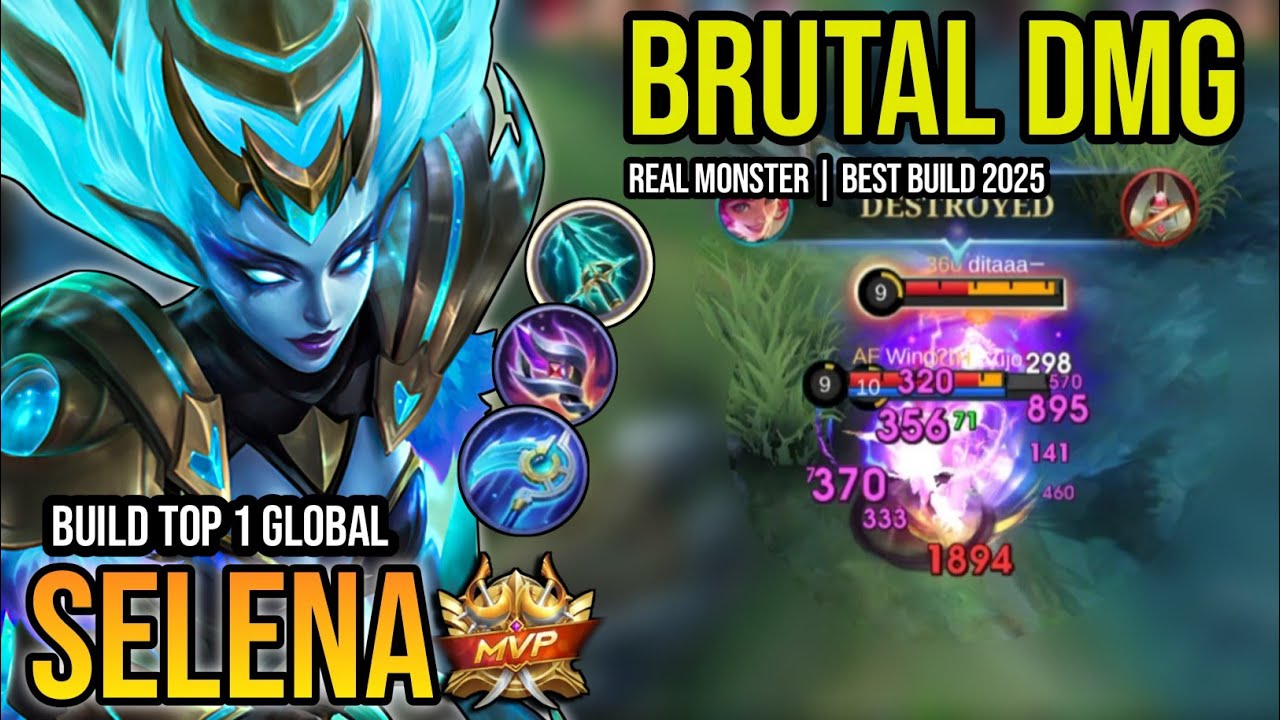 SELENA BEST BUILD 2025 | BUILD TOP 1 GLOBAL SELENA GAMEPLAY | MOBILE LEGENDS - YouTube